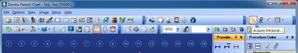 Intraoral Camera Software for Dentrix Image - IOC Snapshot