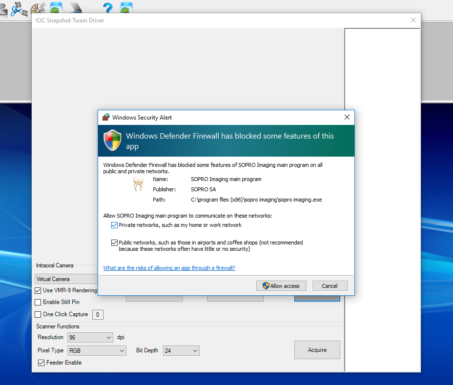 Sopro Imaging - IOC Snapshot