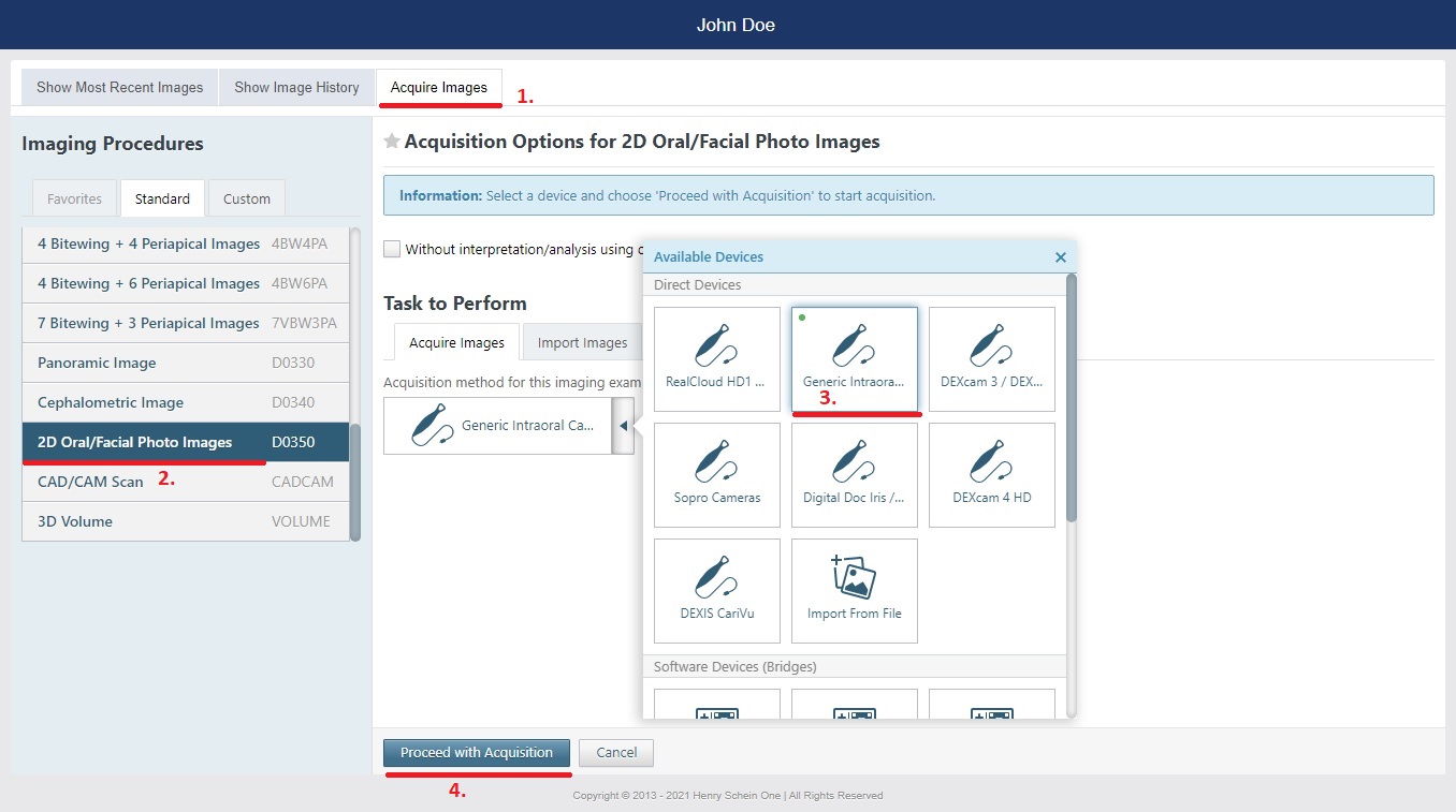 Perfect Cam Manual for Dentrix Imaging Center - IOC Snapshot
